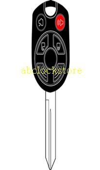 2006-2010 Ford logo IKT 4 button key 692395