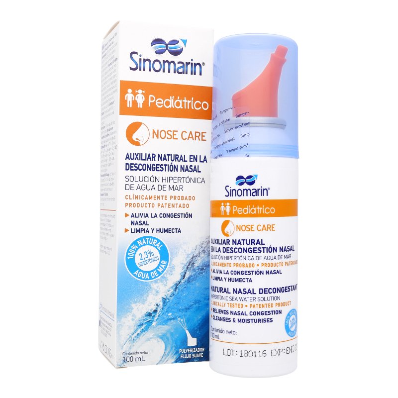 SINOMARIN~Pediatric Seawater Nasal Solution Spray~100ml~Nasal ...