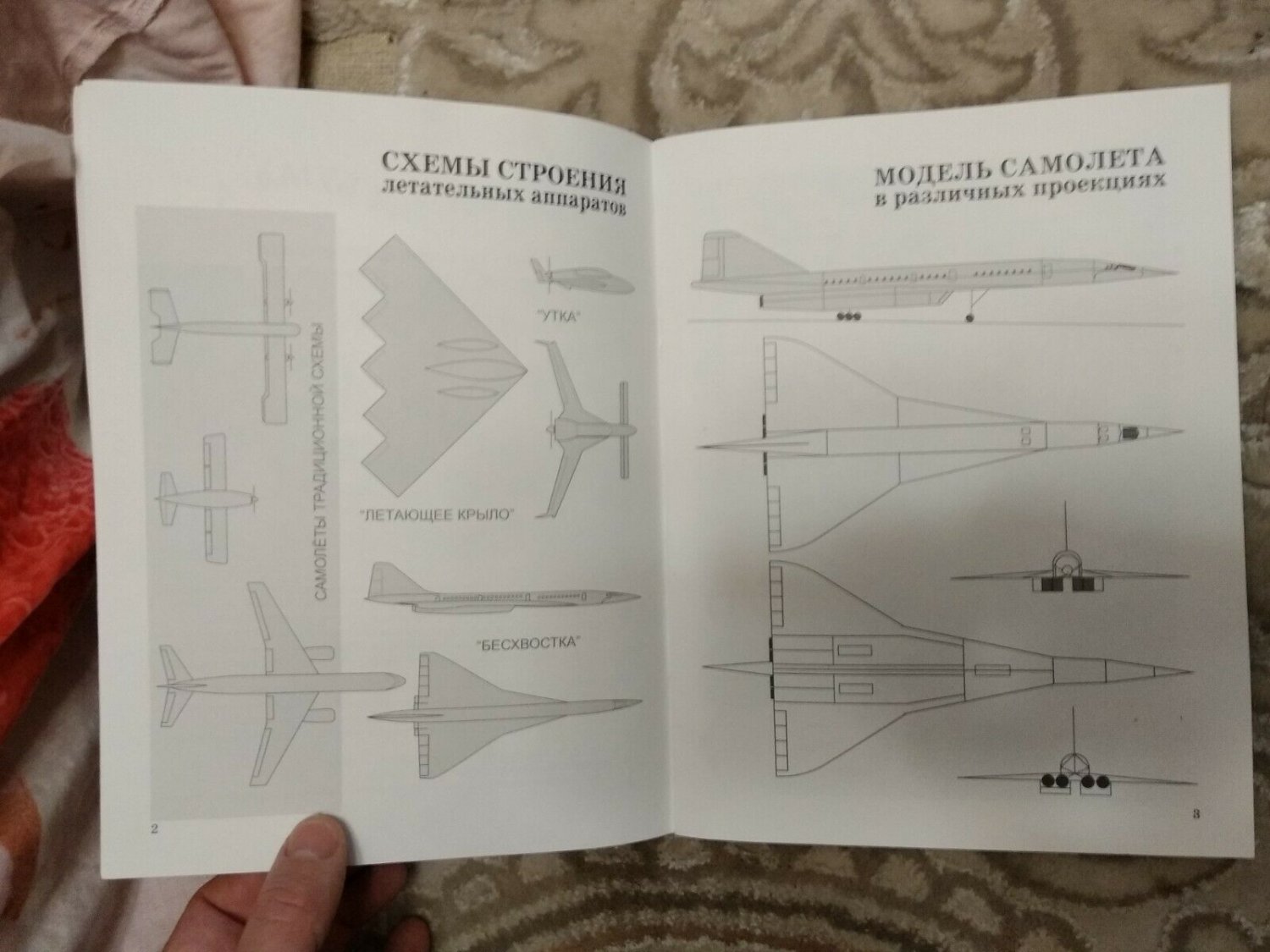 The paper model kit of Soviet Russian TU-144 (Tupolev) -Supersonic