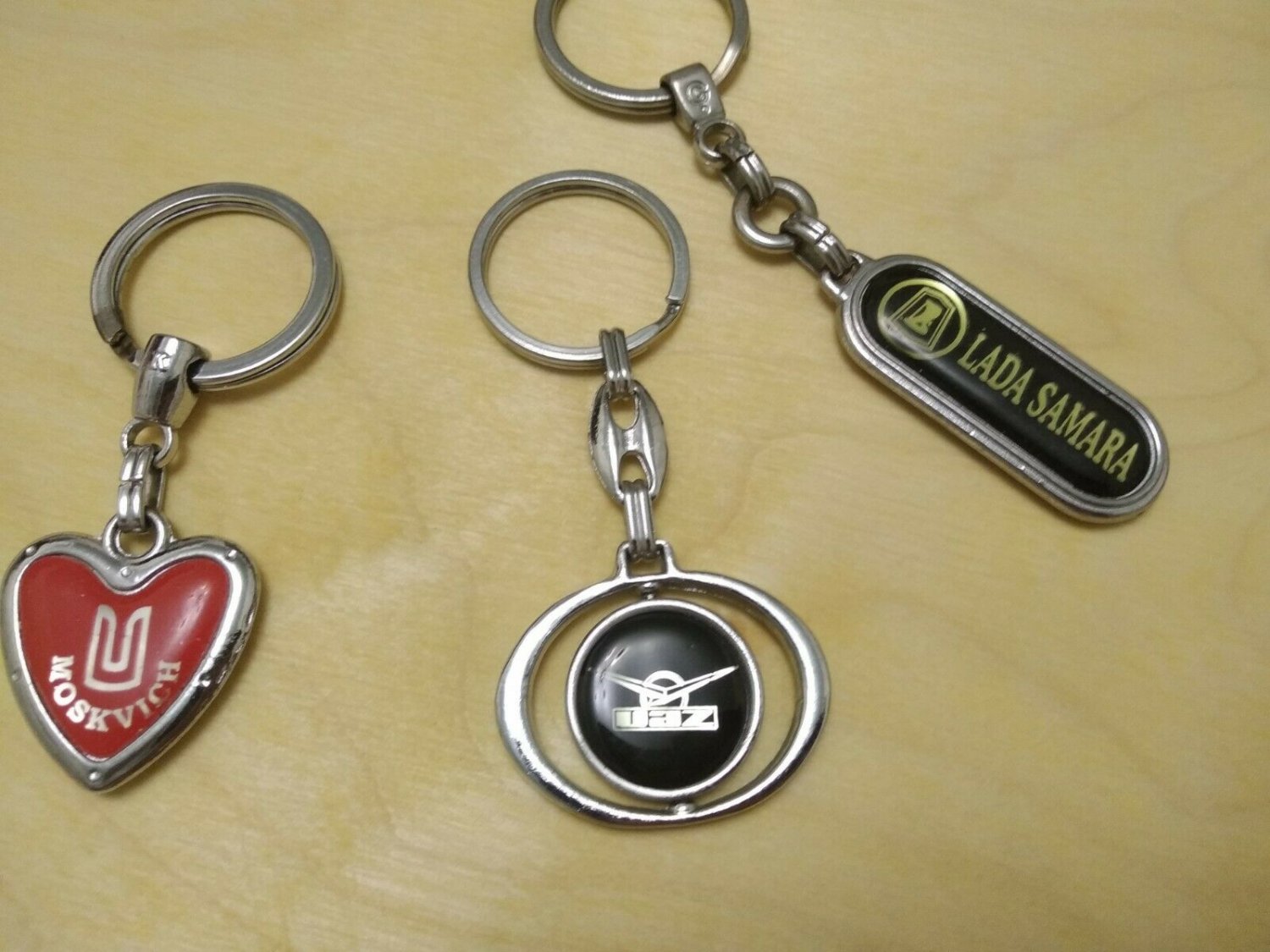 LOOK!!!--- Russian Soviet legend Car keychains set (Moskvitch, Lada, UAZ)