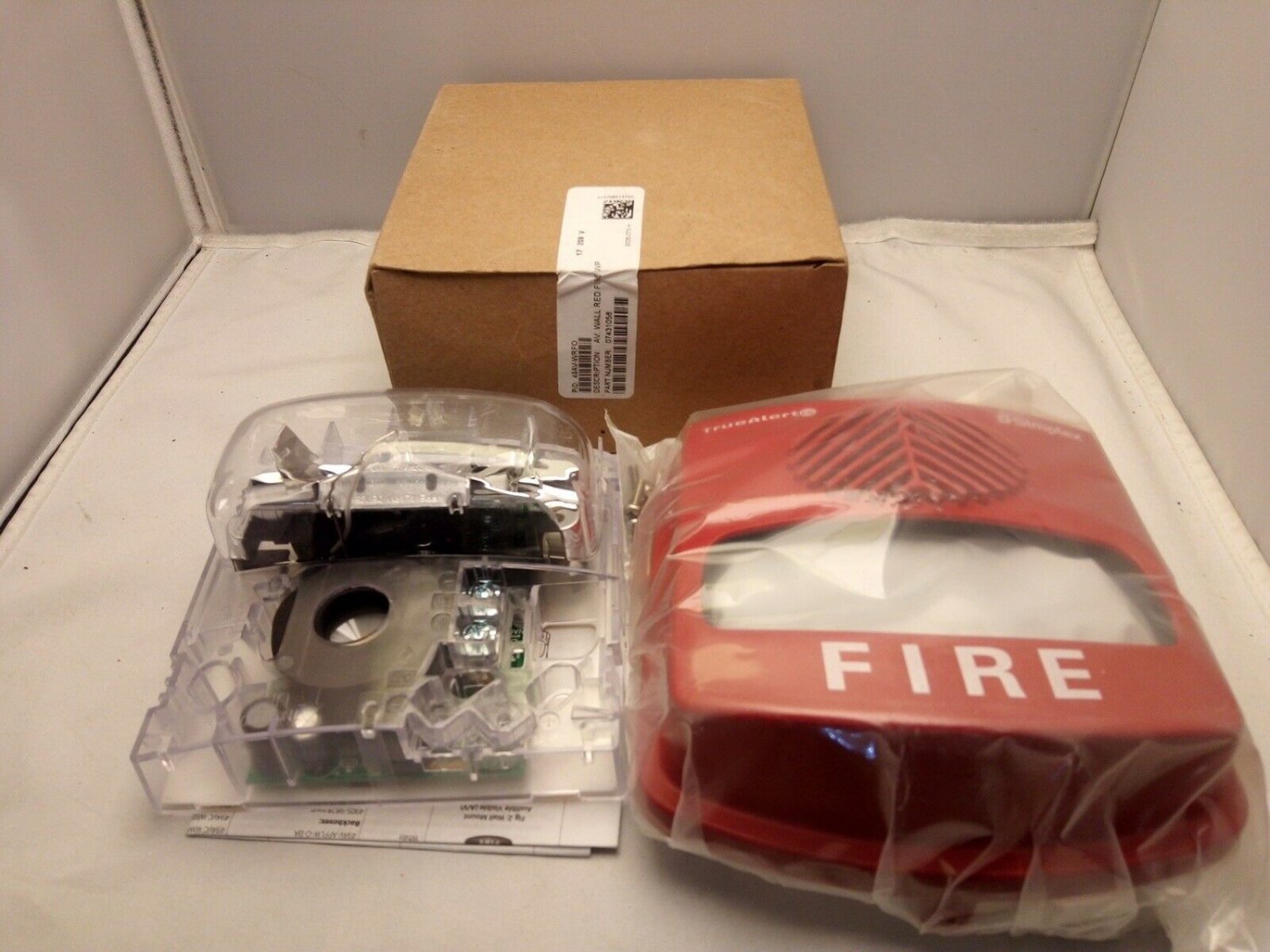 SIMPLEX 49AV-WRFO HORN STROBE OUTDOOR P/N: 07431056, FREE SHIPPING THE ...