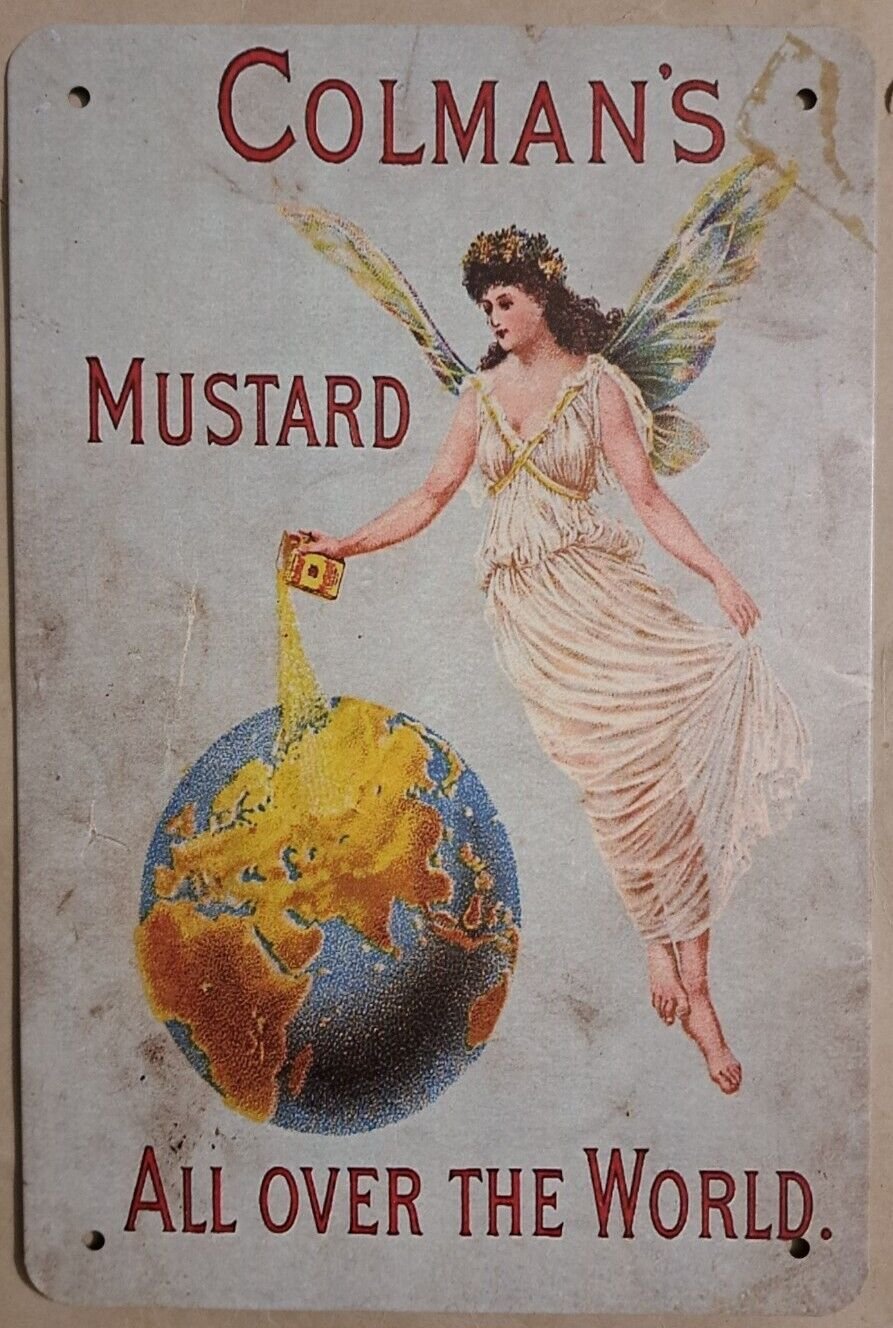 Colman's Mustard - metal hanging wall sign