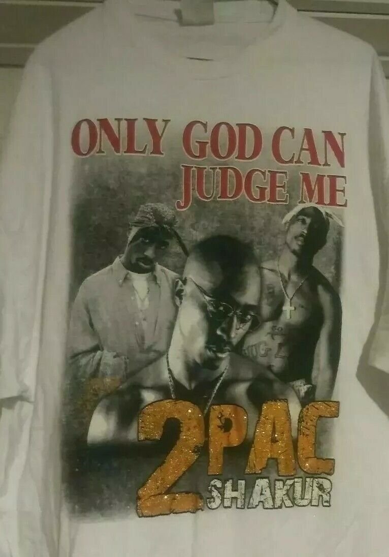 2Pac Shakur - Tupac - Only God Can Judge Me - 1990s - adult size (4XL ...