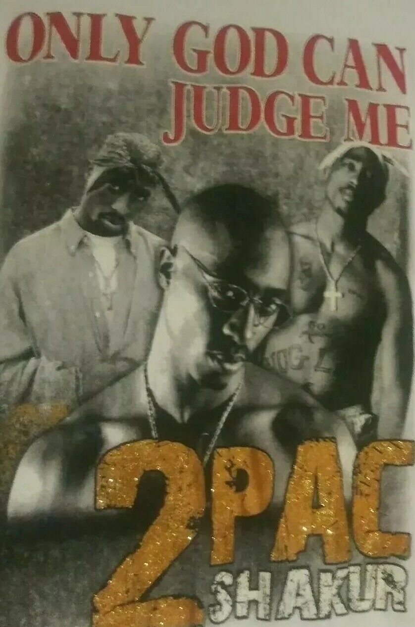 2Pac Shakur - Tupac - Only God Can Judge Me - 1990s - adult size (4XL ...