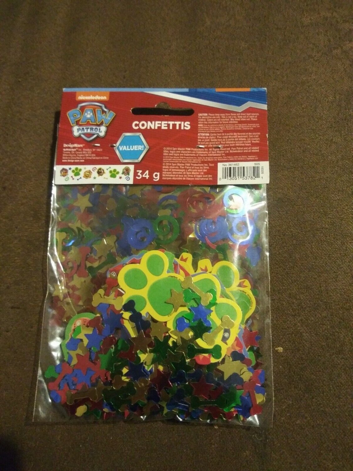 Paw Patrol Confetti (1.2oz) Nickelodeon Party Favor NIP