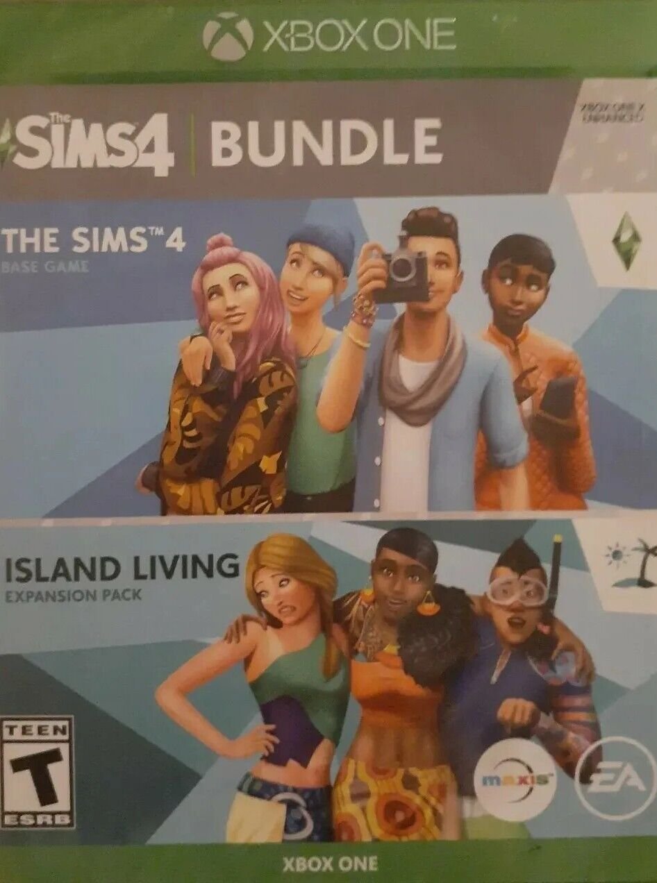The Sims 4 Bundle: Island Living Expansion Pack (Microsoft Xbox One, 2019)