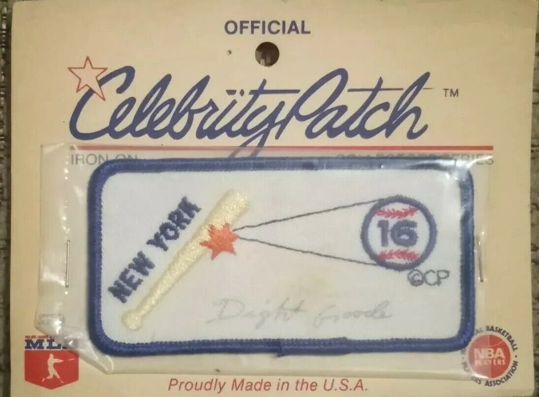 Official Celebrity Patch - original 1980s Dwight Gooden #16 embroidered NEW