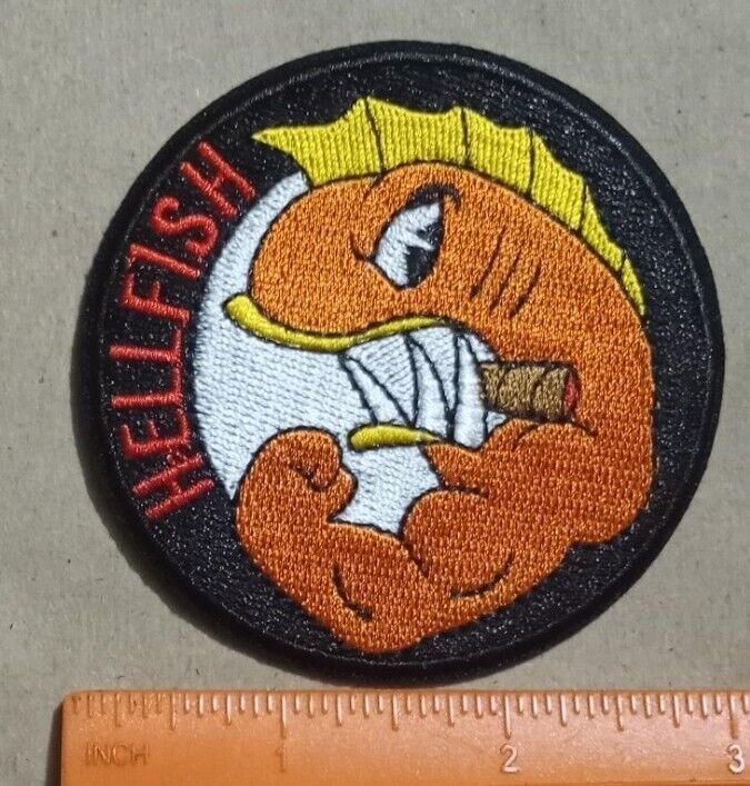Flying Hellfish - The Simpsons - embroidered Iron on patch
