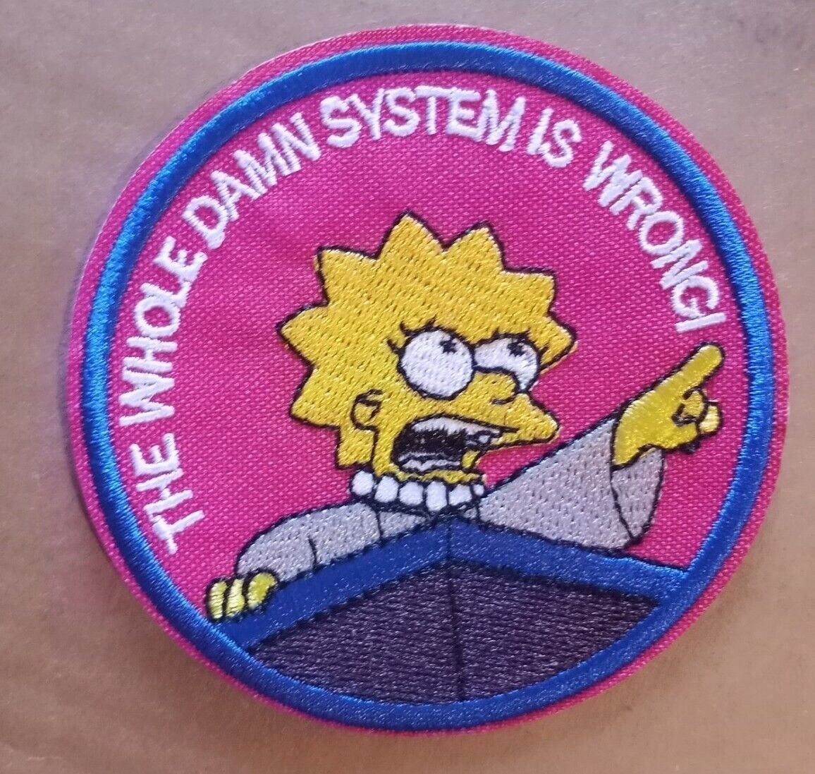 Lisa Simpson - The Simpsons - embroidered Iron on patch