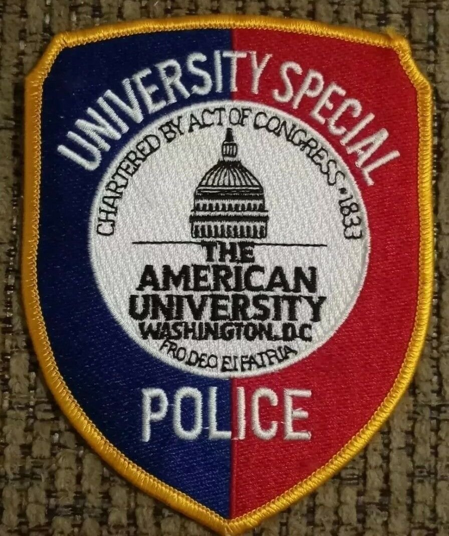 American University - Special Police - Iron on patch