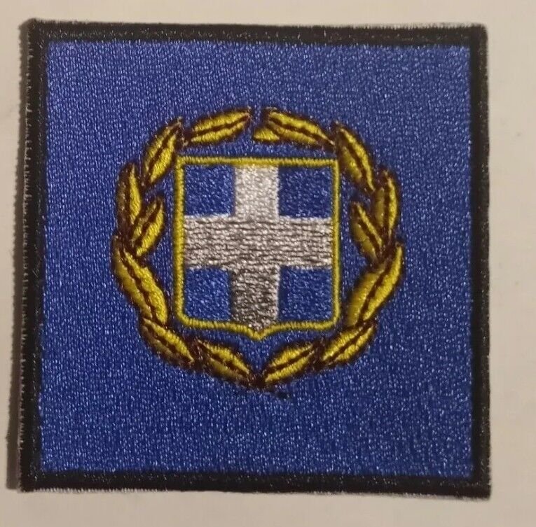 Greek Coat of Arms Flag embroidered Iron on patch