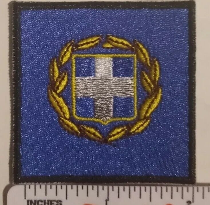 Greek Coat of Arms Flag embroidered Iron on patch