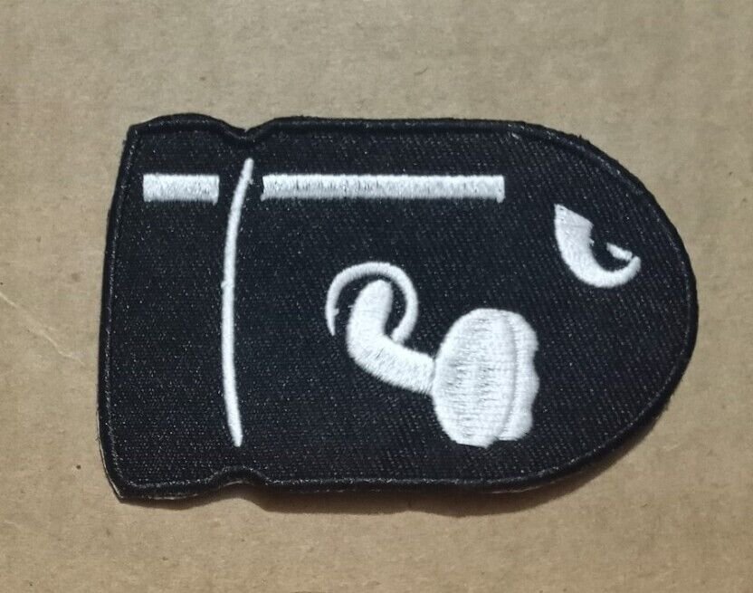 Bullet Bill - Super Mario Brothers - embroidered Iron on patch