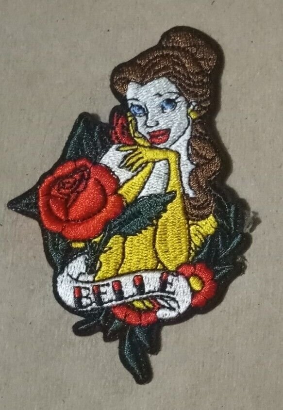 Princess Belle - Beauty and the Beast - embroidered Iron on patch