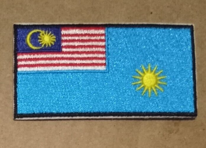Royal Malaysian Air Force Flag embroidered Iron on patch