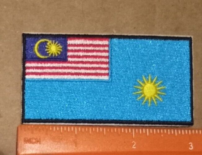 Royal Malaysian Air Force Flag embroidered Iron on patch