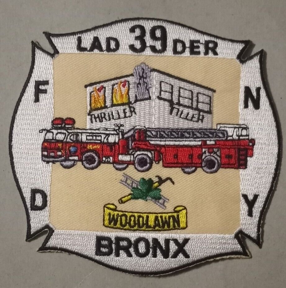 FDNY - Ladder 39 - Woodlawn Bronx - Iron on Patch