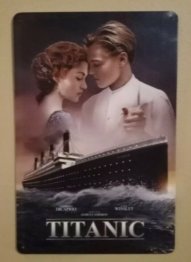 Titanic - metal hanging wall sign NEW