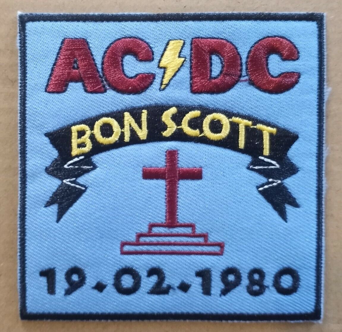Bon Scott - AC/DC - embroidered Iron on patch