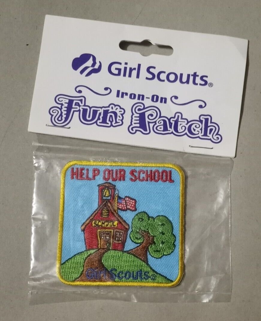 Girl Scouts - Help Our School - GSA Activity Fun Patch Guides / Brownies