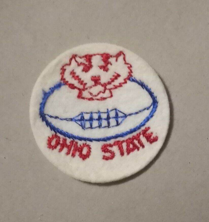 The Ohio State University 1960s embroidered sew on patch