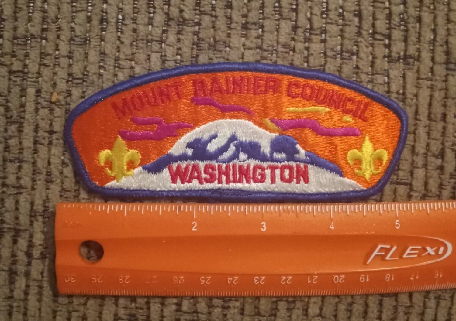 Boy Scouts Mount Rainier Council Strip embroidered Shoulder Patch BSA ...