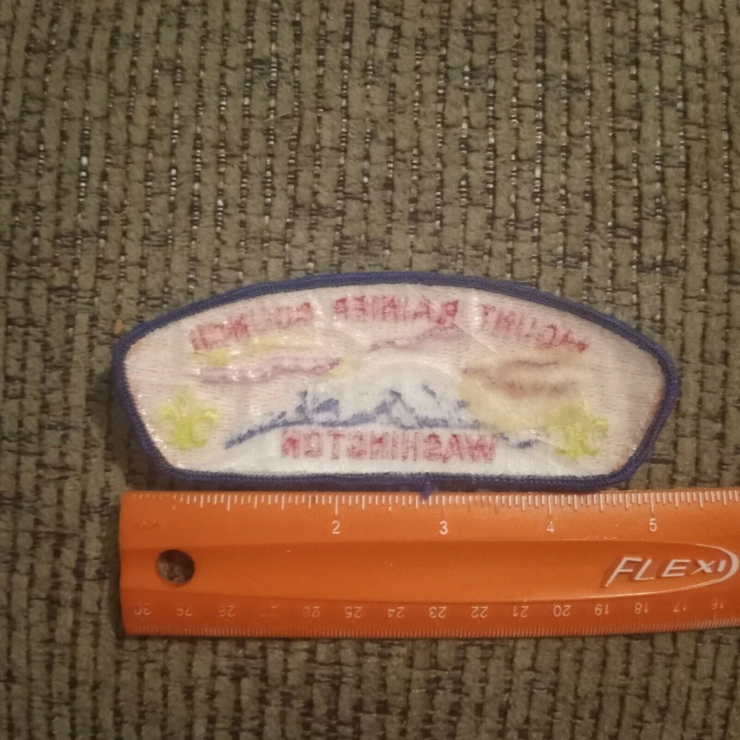 Boy Scouts Mount Rainier Council Strip embroidered Shoulder Patch BSA ...