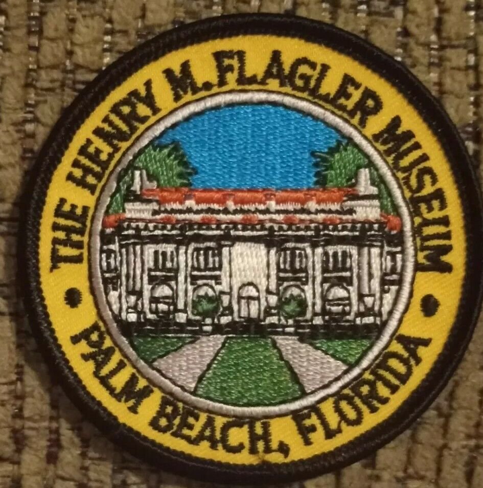 The Henry M Flagler Museum - Palm Beach Florida - embroidered Iron on patch