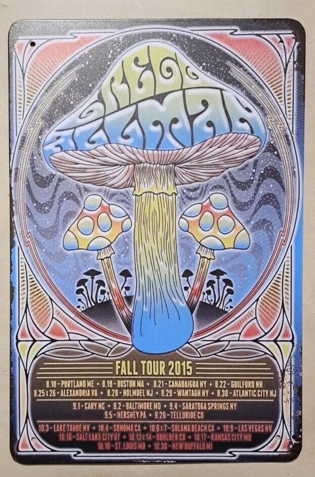 Gregg Allman - metal hanging wall sign