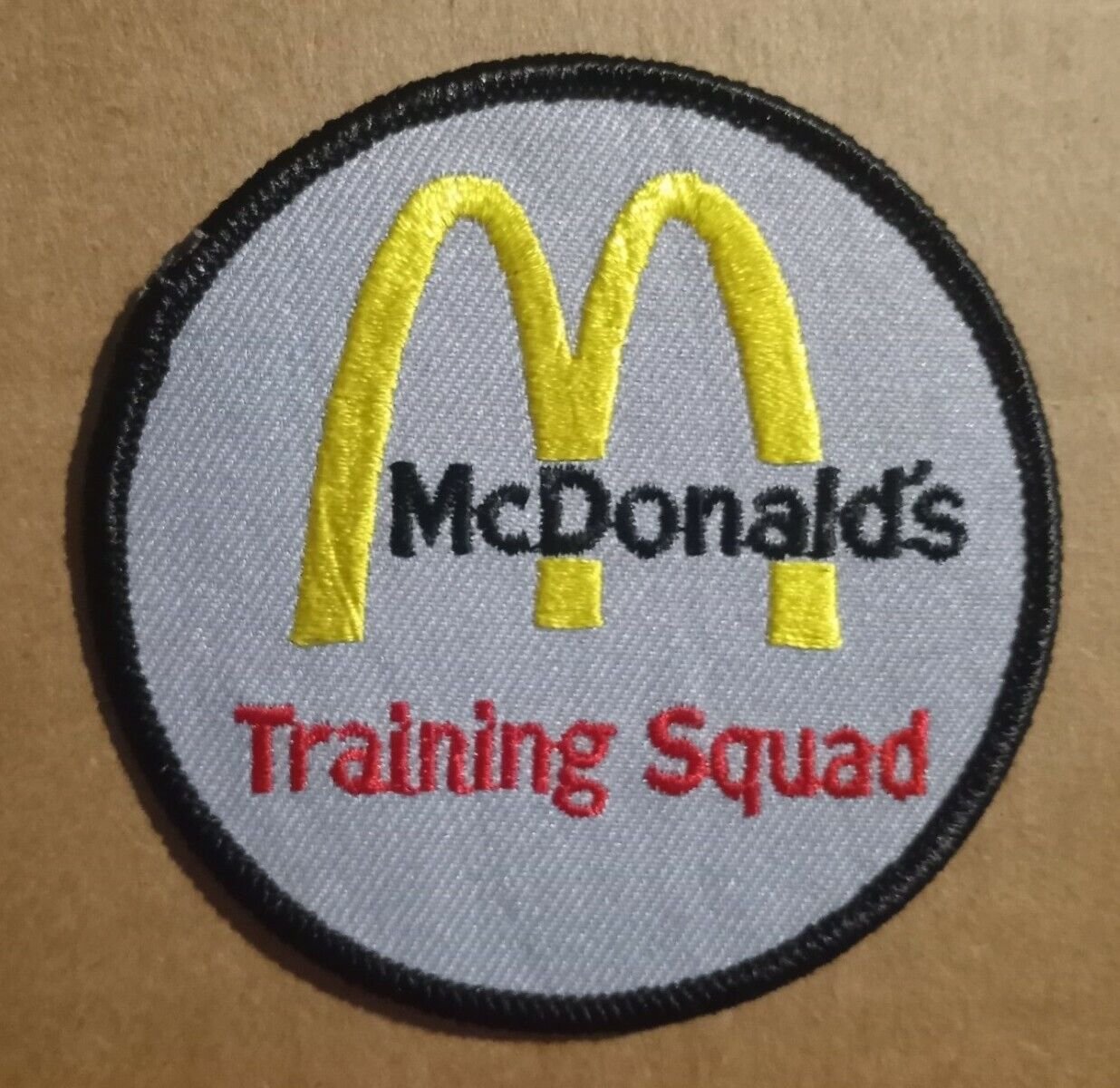 McDonald's - Training Squad - 1980s embroidered Iron on patch