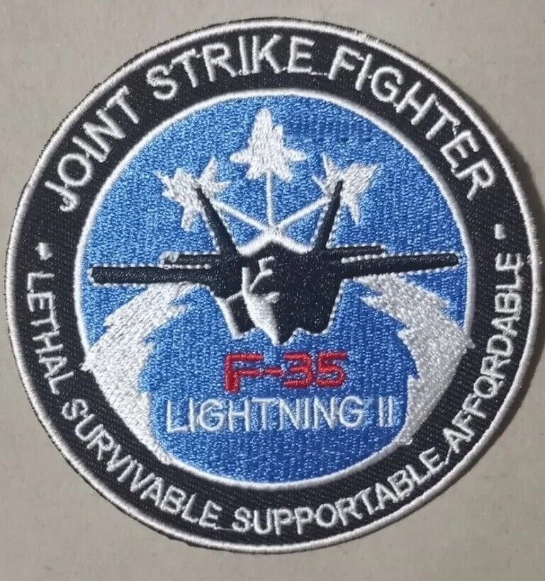 Joint Strike Fighter - F-35 Lightning II - embroidered Iron on patch