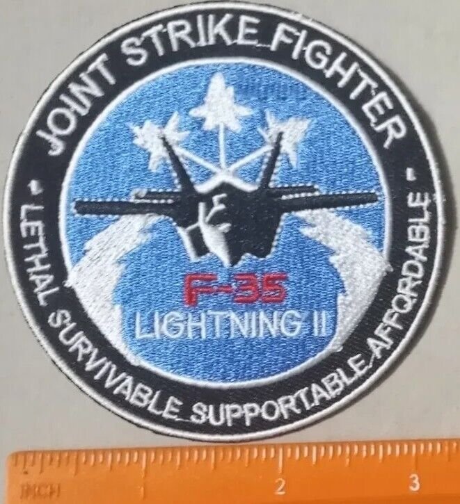 Joint Strike Fighter - F-35 Lightning II - embroidered Iron on patch