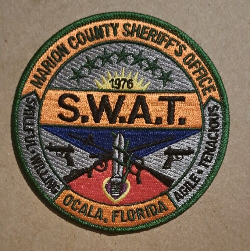 Sheriff's Office - SWAT - Marion County - Iron on patch