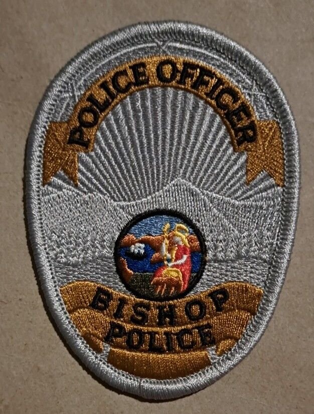 Police Officer - Bishop Police - Iron on patch