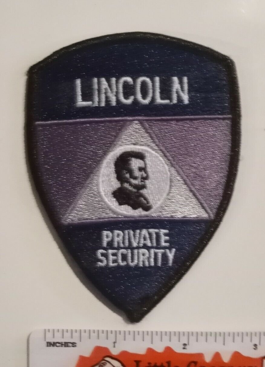 Lincoln Private Security Iron on patch