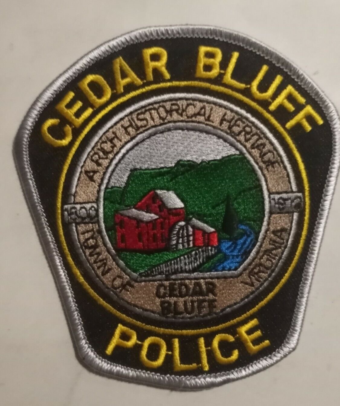 Police - Town of Cedar Bluff Virginia - Iron on Patch