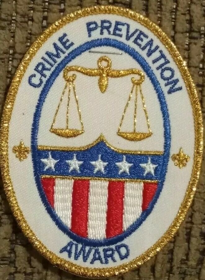 Crime Prevention Award - BSA patch