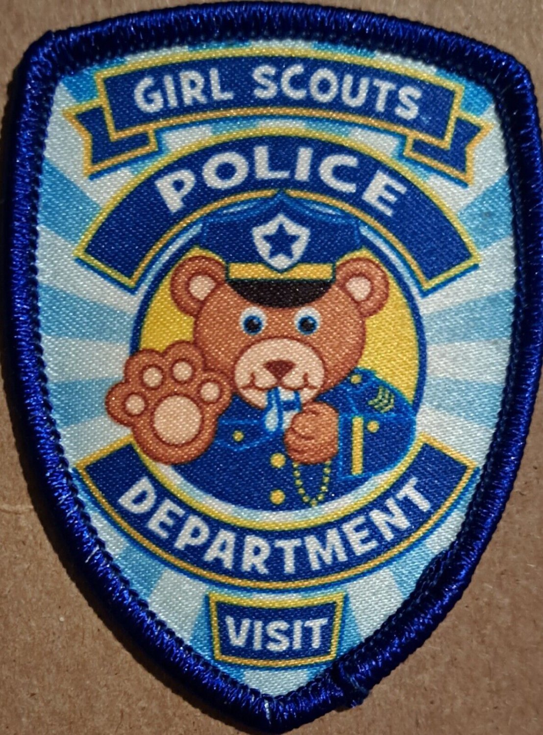 Girl Scouts Police Department Visit - GSA activity fun patch