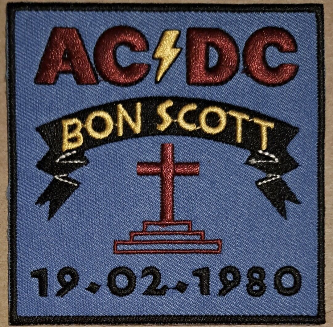 Bon Scott embroidered Iron on patch