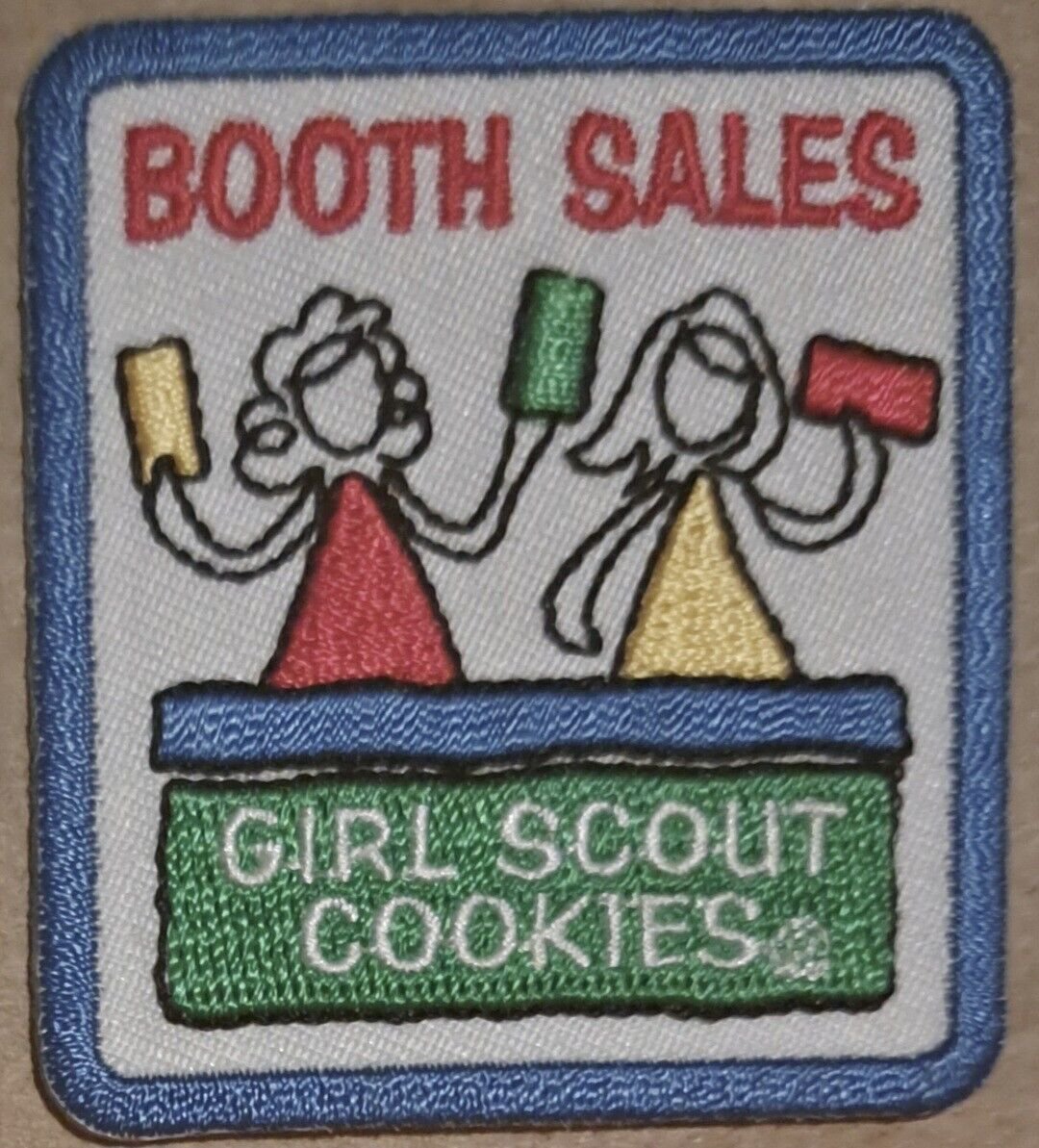 Booth Sales Girl Scout Cookies - GSA activity fun patch