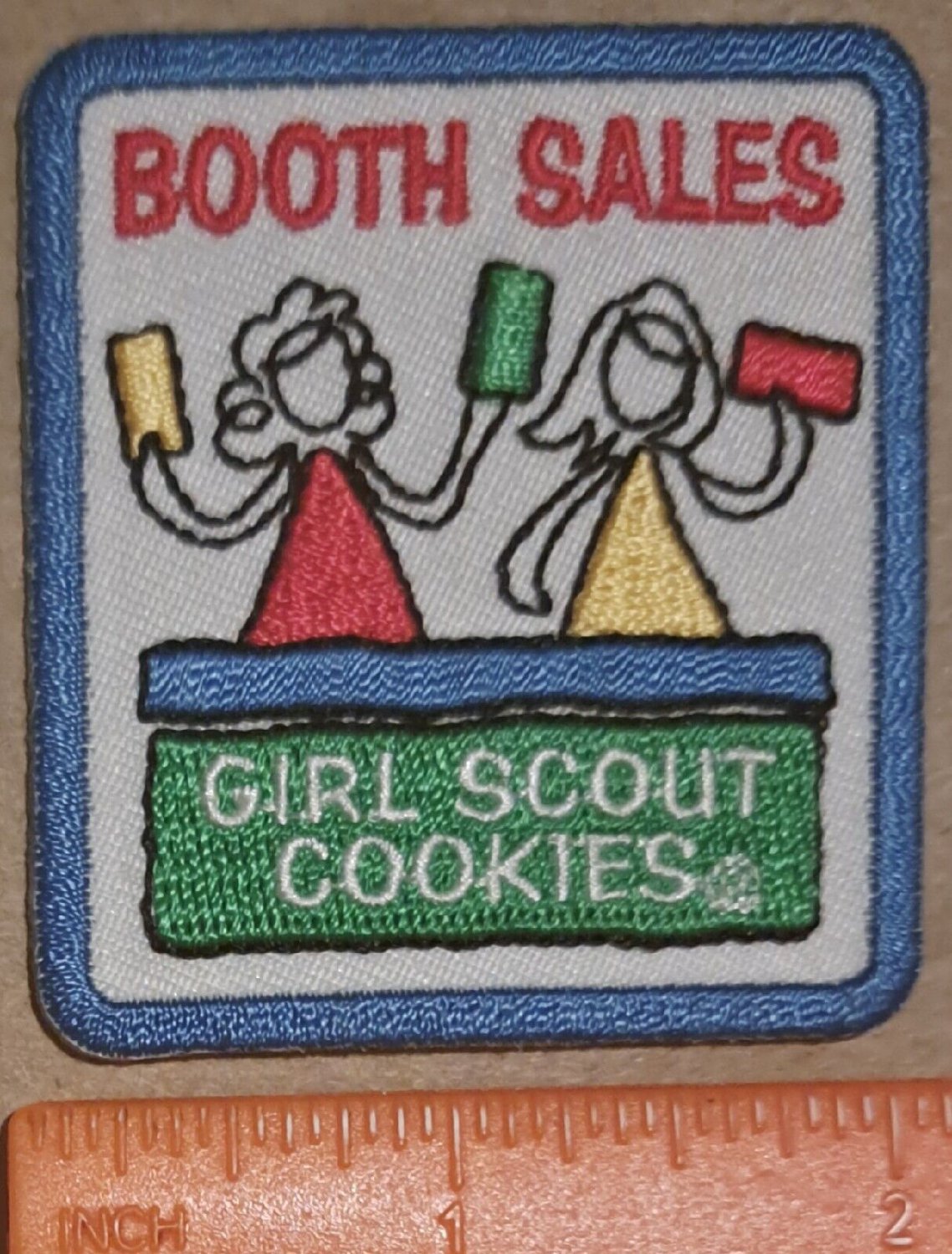 Booth Sales Girl Scout Cookies - GSA activity fun patch