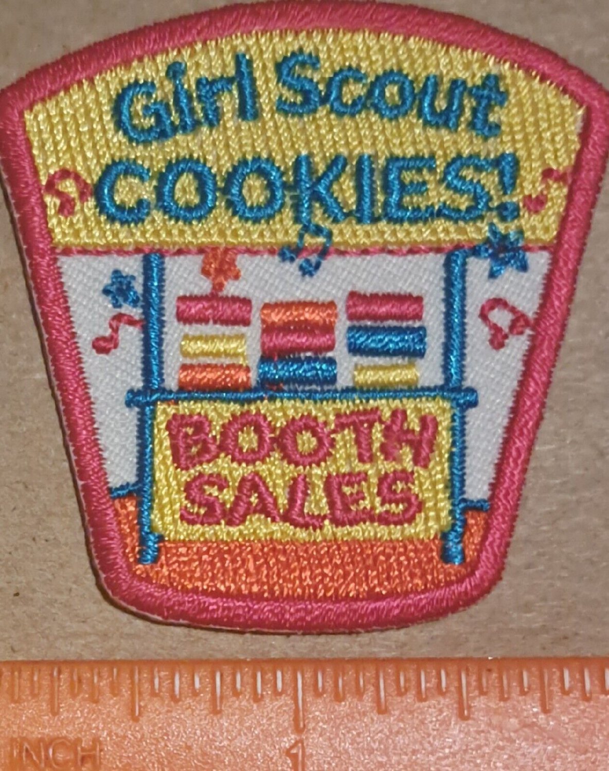 Girl Scout Cookies Booth Sales - GSA activity fun patch