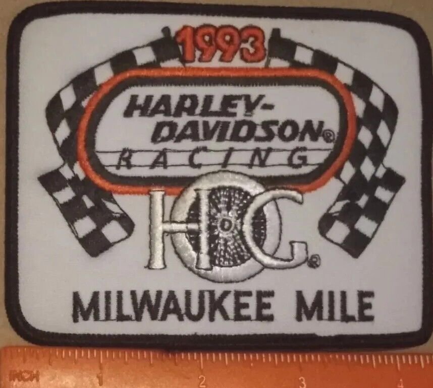 Milwaukee Mile - 1993 - Harley-Davidson Racing - Iron on patch