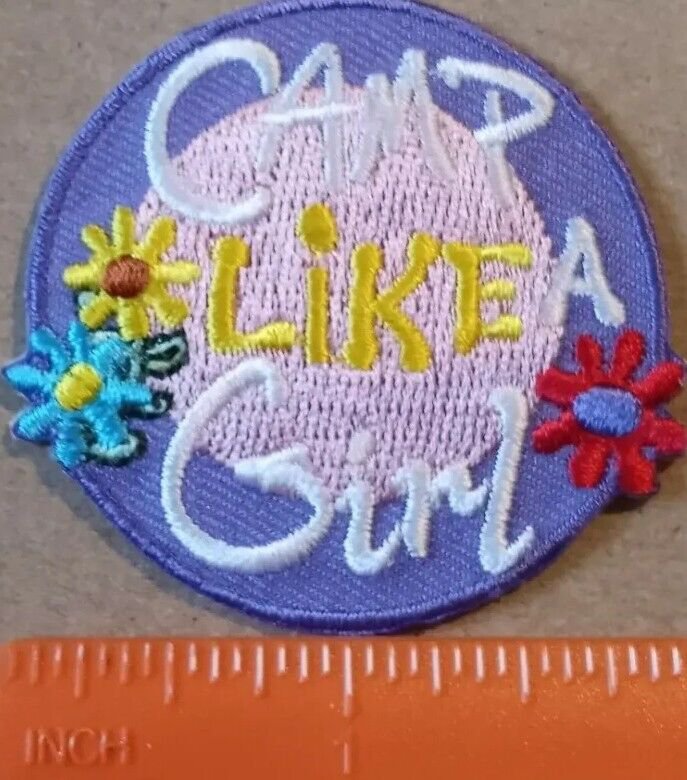 Camp Like a Girl - GSA activity fun patch