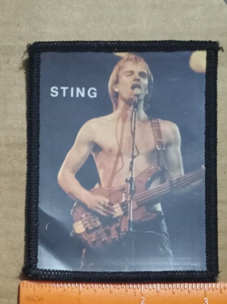 Sting 1980s sew on patch