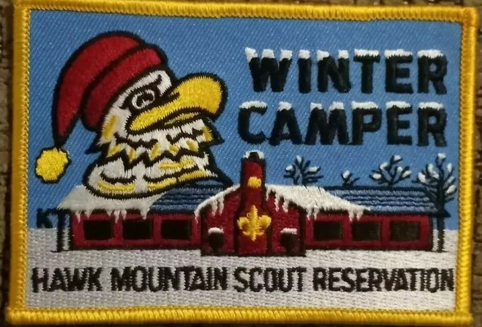 Winter Camper - Hawk Mountain Scout Reservation - BSA patch