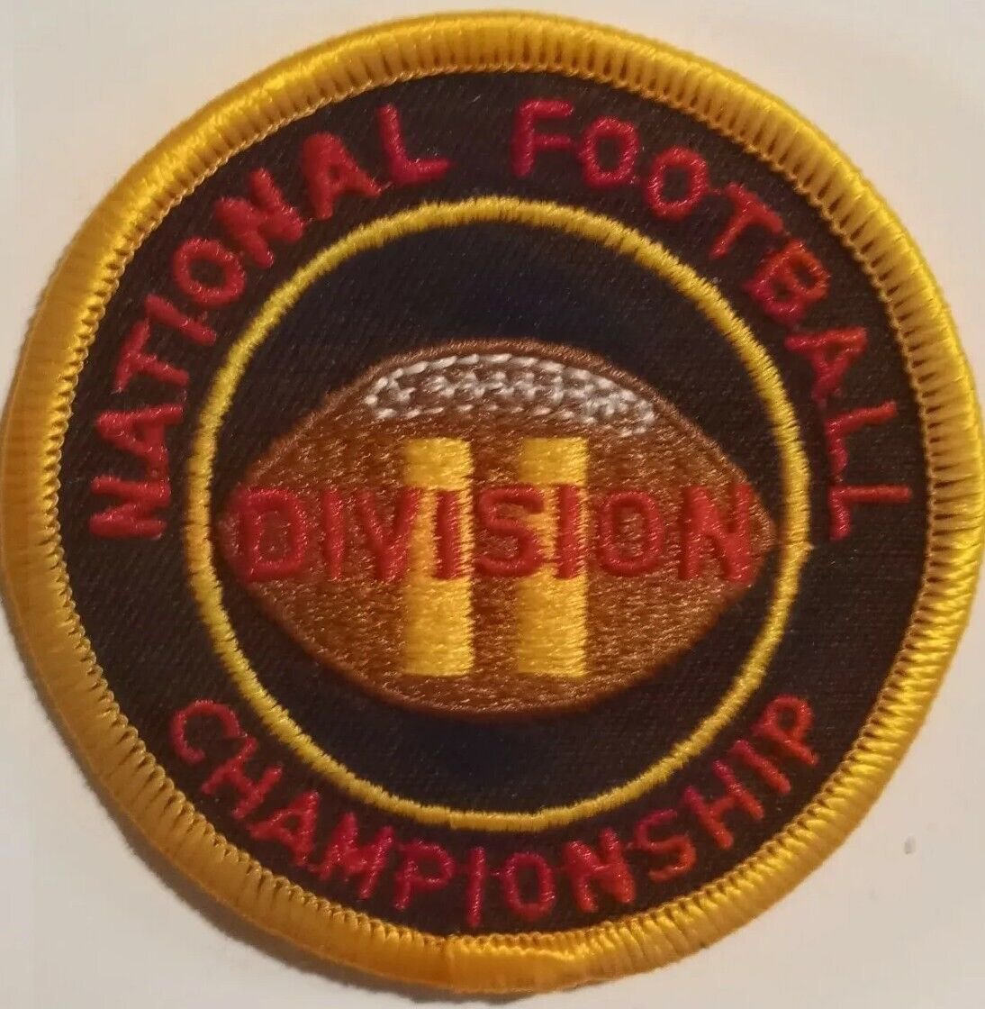 Division II National Football Championship 1980s embroidered Iron on patch Division II National Football Championship 1980s embroidered Iron on patch