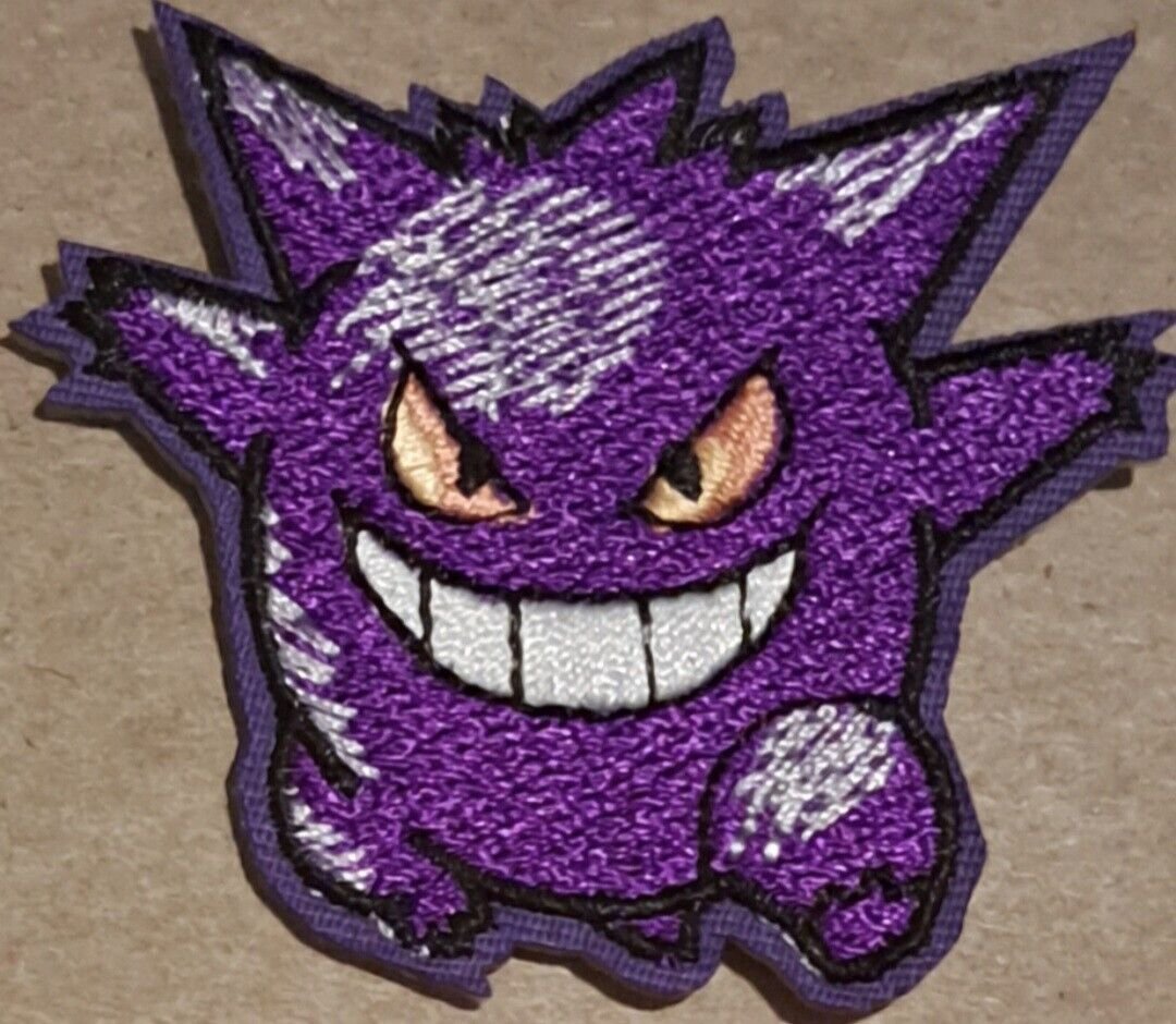 Pokemon Gengar embroidered Iron on patch