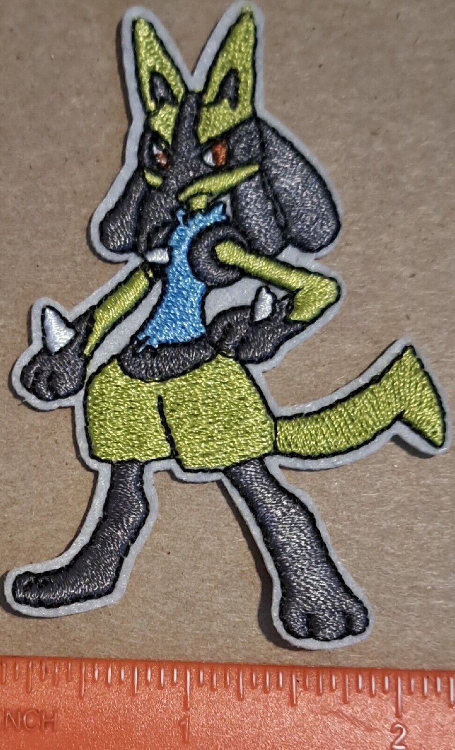 Pokemon Lucario embroidered Iron on patch
