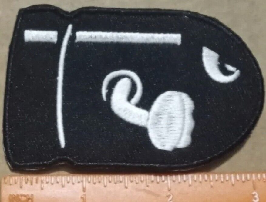 Super Mario Bros. Bullet Bill embroidered Iron on patch